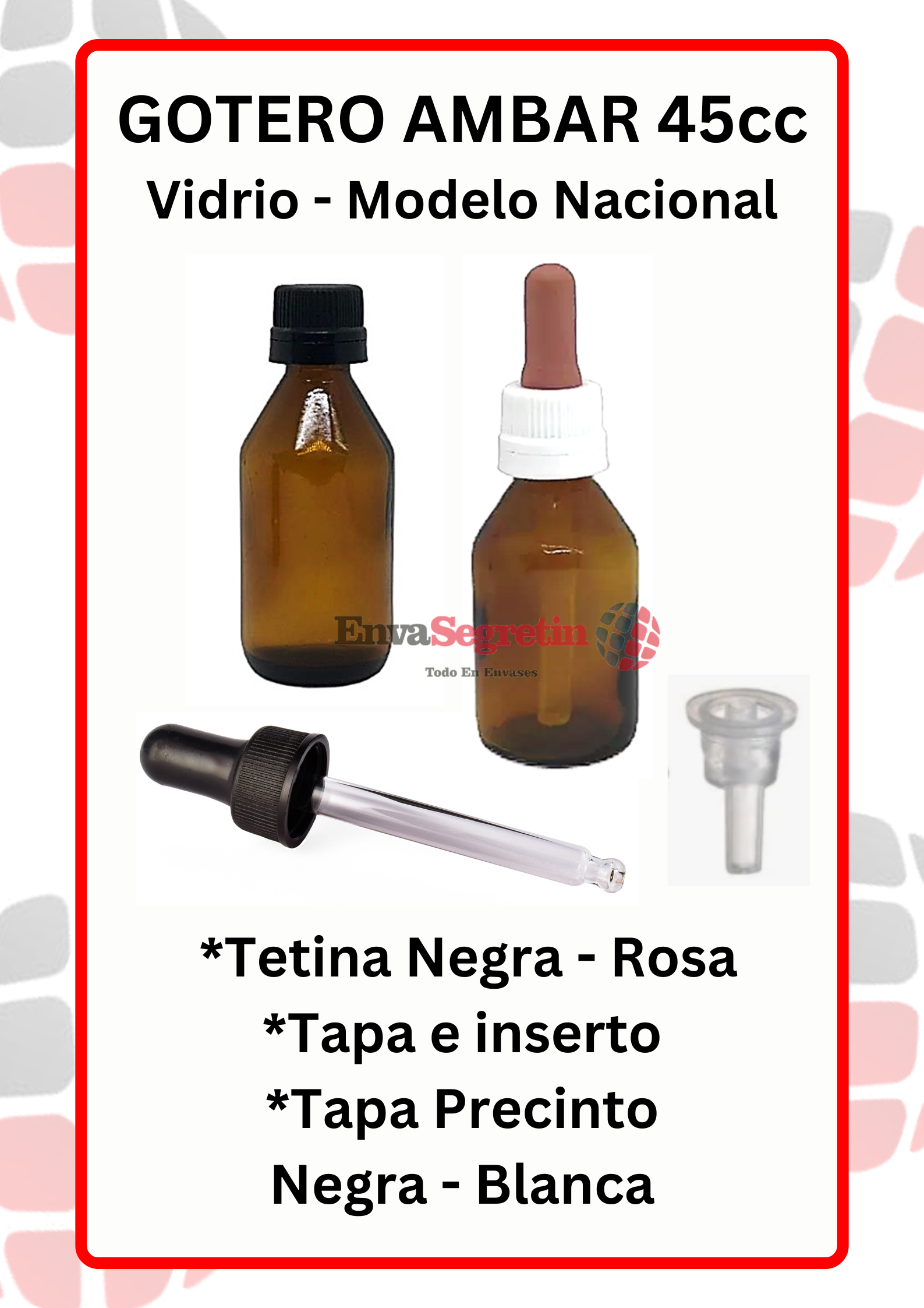 Gotero 45cc Nacional - Envases Segretin
